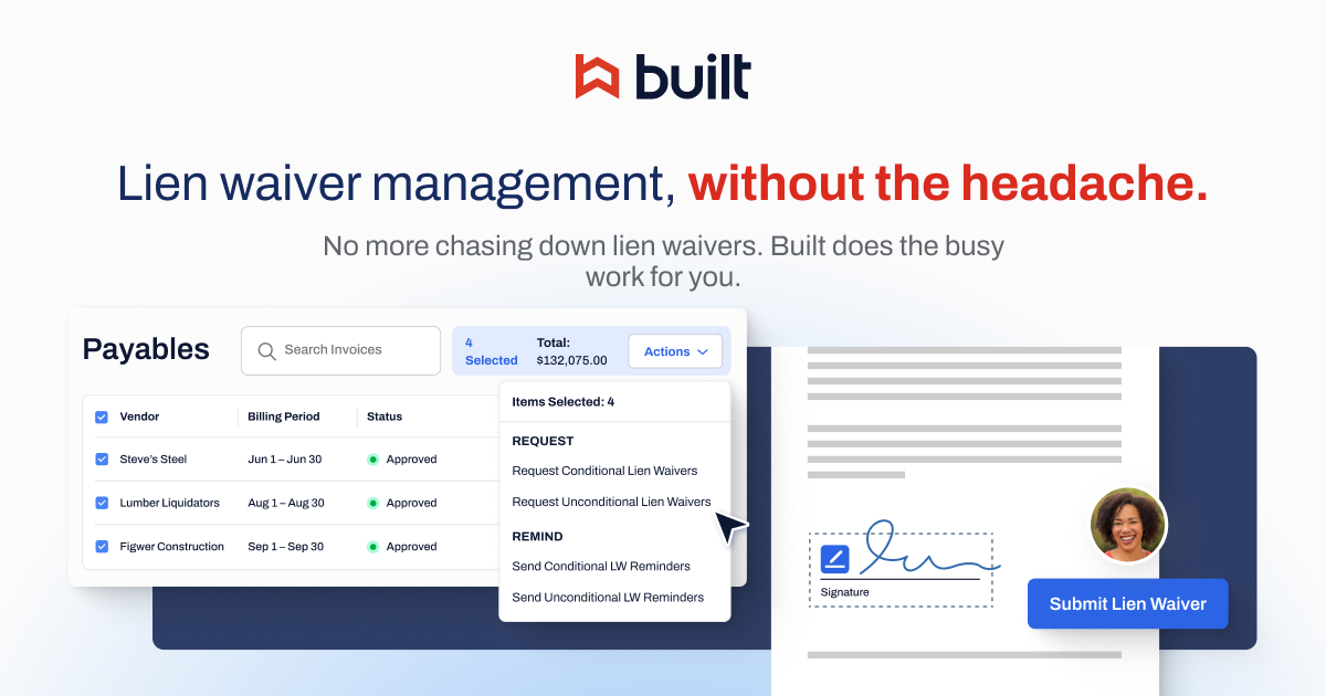 Lien Waiver Management | Powering Smarter Construction Finance