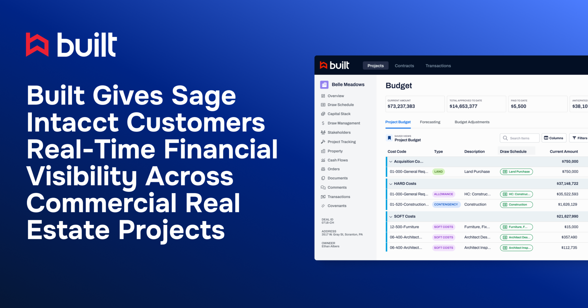 Built's Sage Intacct Integration Announcement