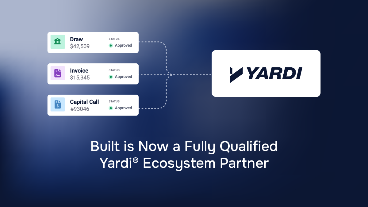 Built is Now a Fully Qualified Yardi® Ecosystem Partner | Built